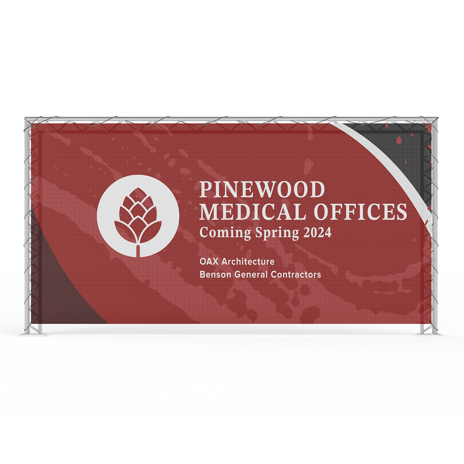 Custom Fence Mesh Signs by Bullseye Promotions